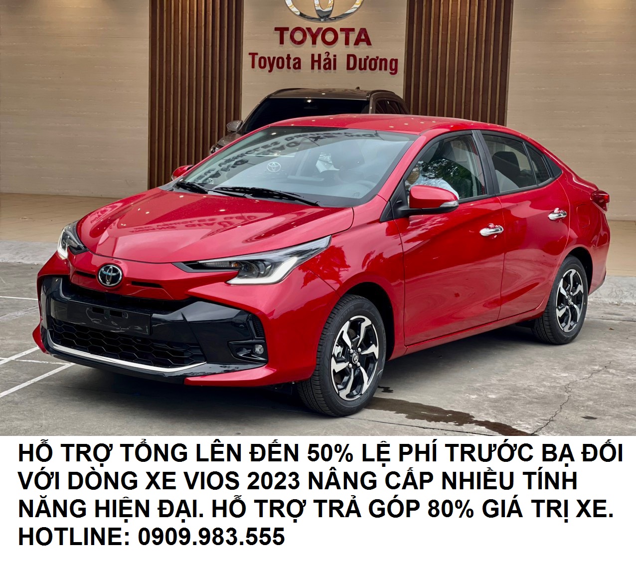 Giảm giá Toyota Vios 2023 tổng lên đến 50% lệ phí trước bạ trong tháng ...